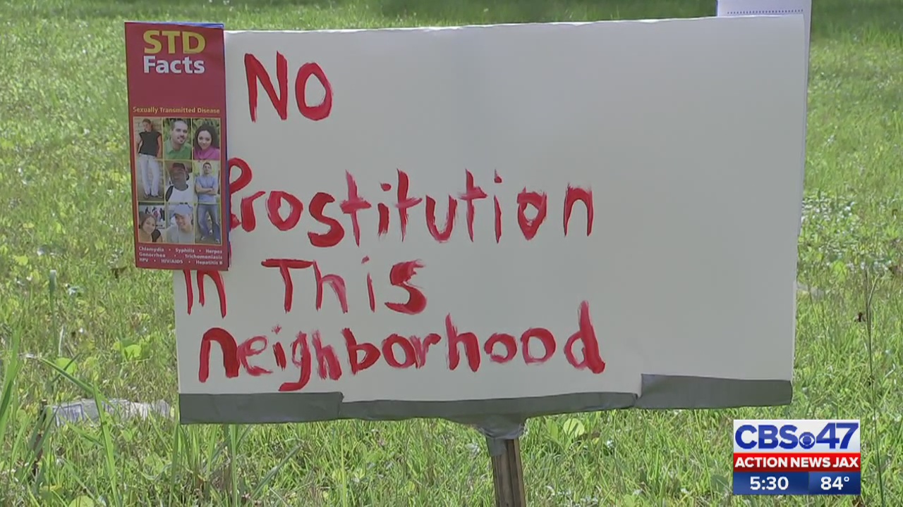 Jacksonville homeowner takes action, creates ‘no prostitution' sign