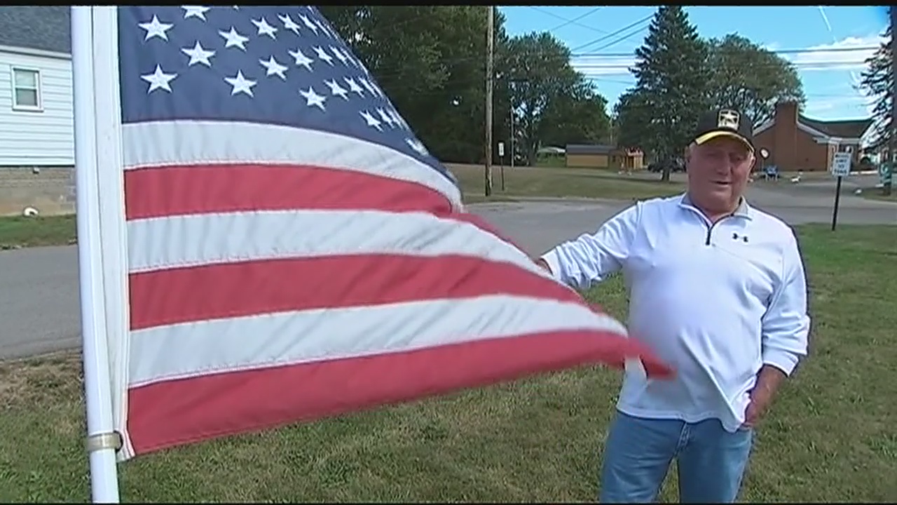 Businessman bedecks store in patriotic display to make statement – WPXI