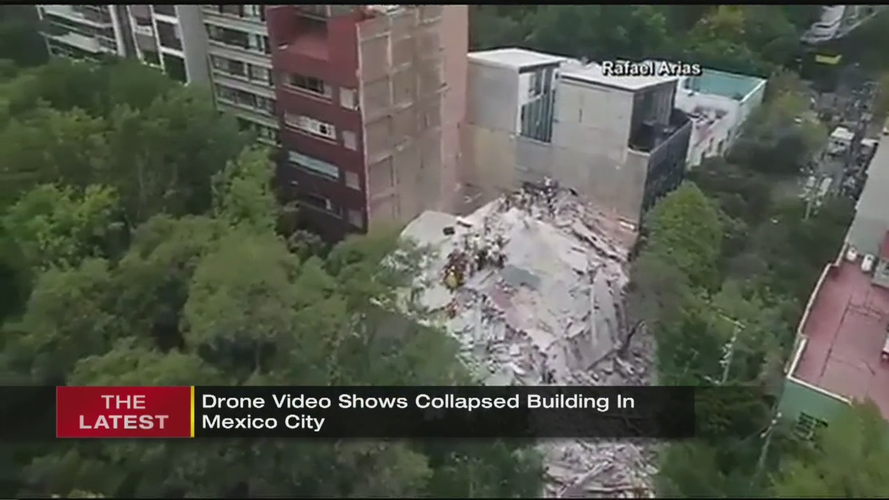 Mexicans dig through collapsed buildings as quake kills 225