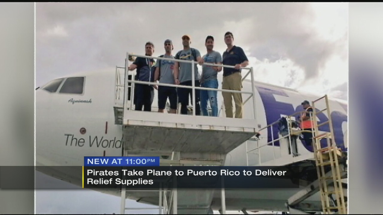 Pirates touch down in Puerto Rico with 450,000 pounds of supplies – WPXI