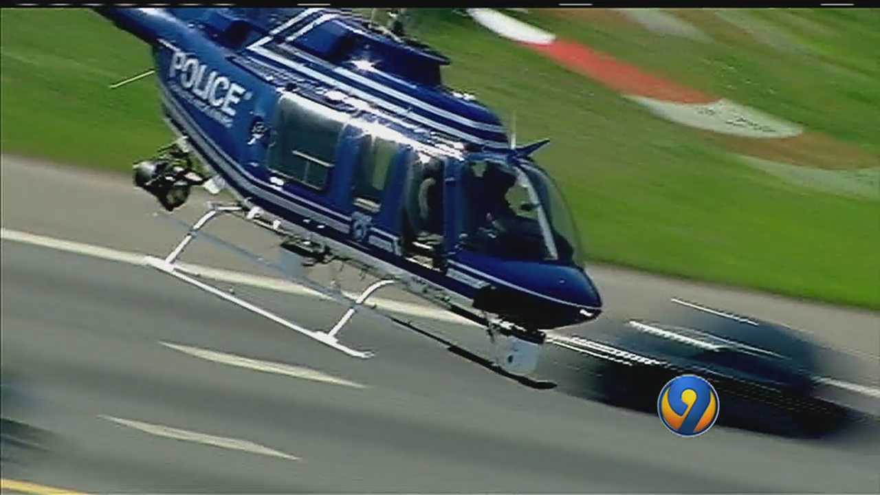 Officers charge man accused of pointing laser at CMPD helicopter