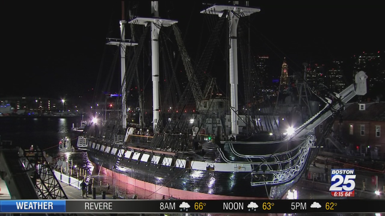USS Constitution returns to water – Boston 25 News