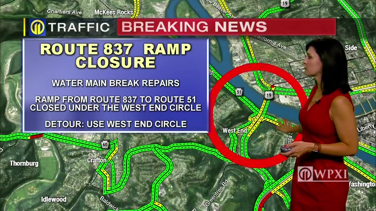 Pittsburgh Traffic: 2 main roads closed for Wednesday's morning commute ...