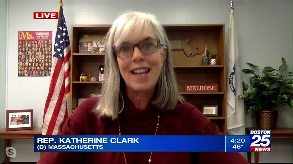 Rep. Katherine Clark (D-MA) joins Boston 25 News after being elected ...