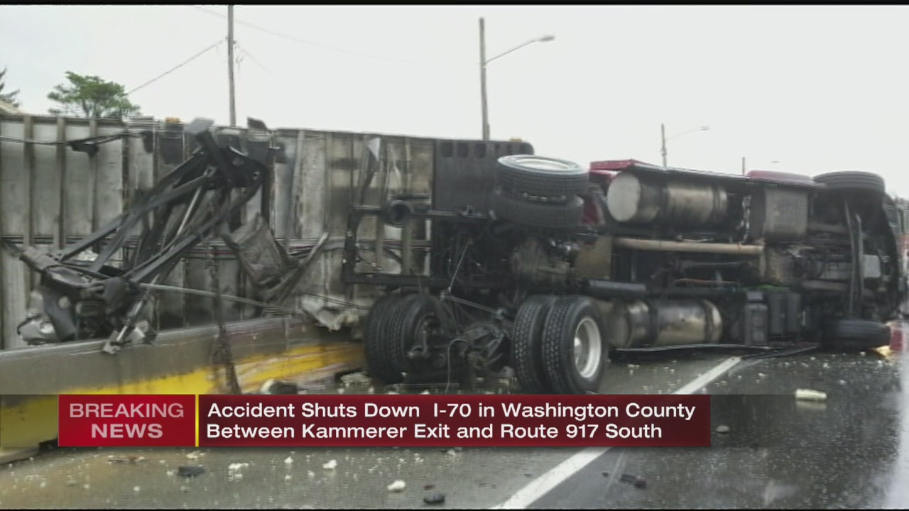 I-70 in Washington County reopens after 2 crashes – WPXI