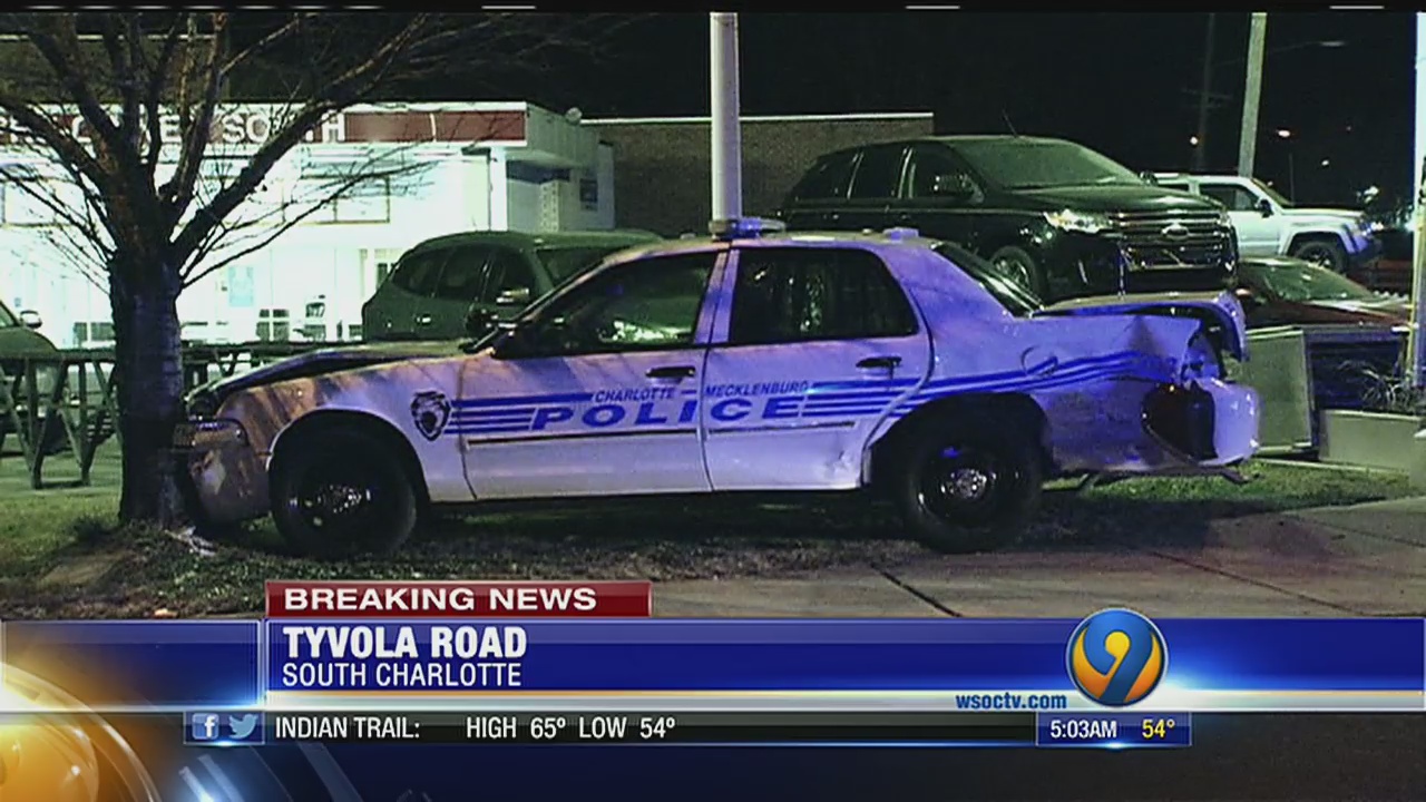 Driver charged with DWI after slamming into CMPD cruiser – WSOC TV