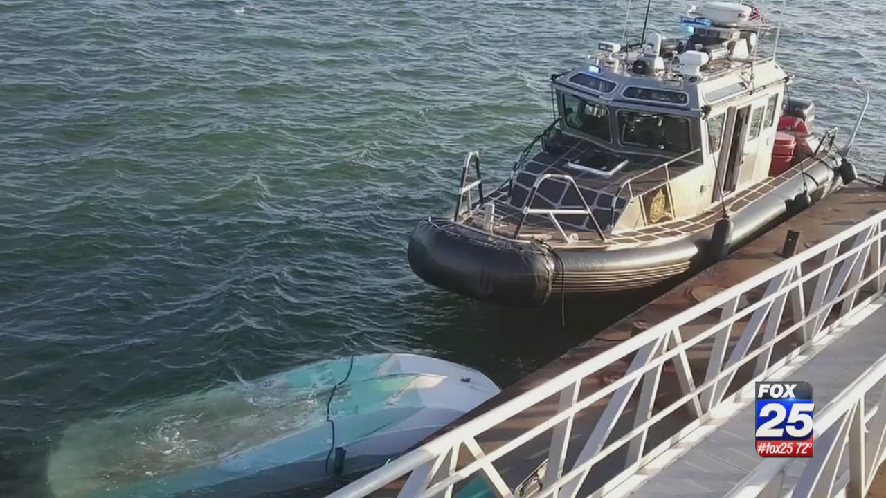 Wake from MBTA ferry capsizes boat near Weymouth – Boston 25 News