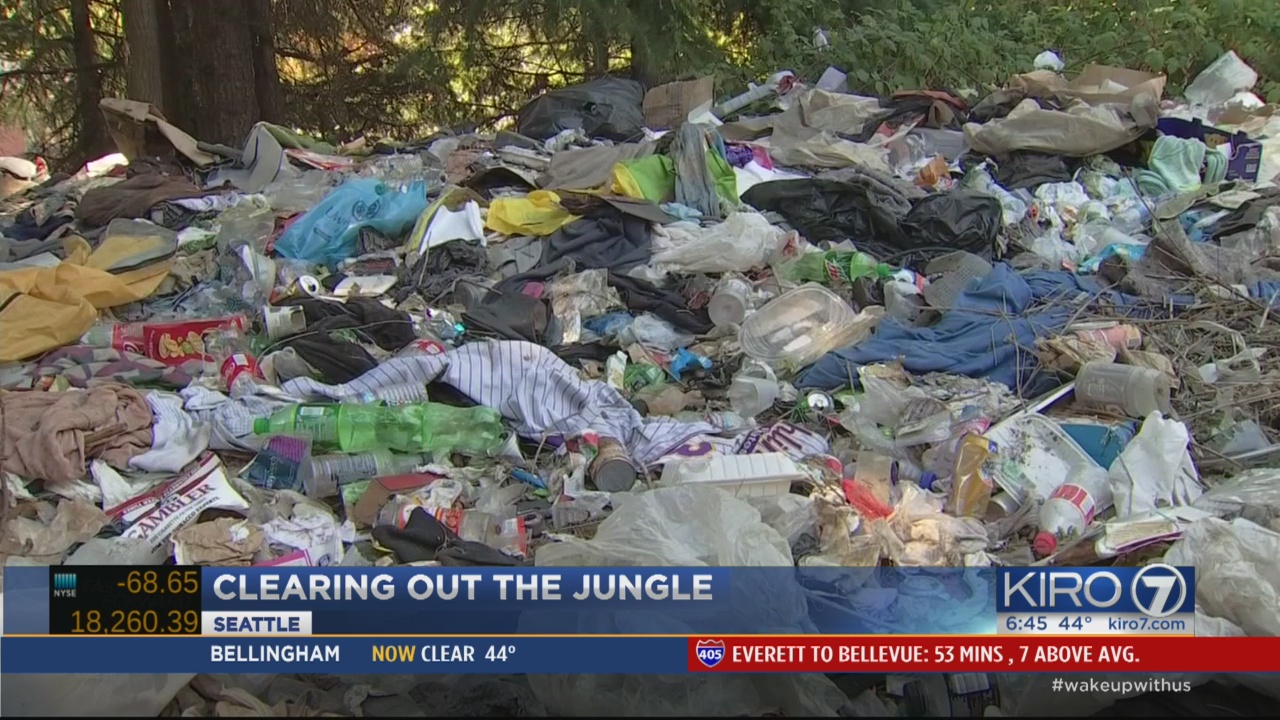 Amid protests, crews clearing out last residents of 'The Jungle'