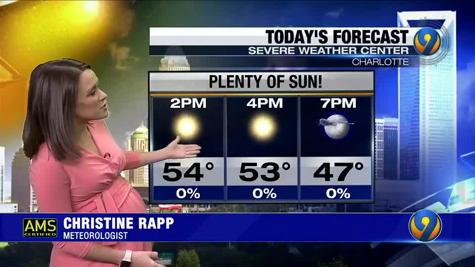 Saturday morning forecast update from Meteorologist Christine Rapp ...