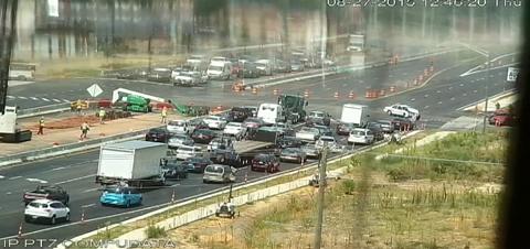 SURVEILLANCE VIDEO: CMPD cruiser, SUV collide on Independence Blvd.