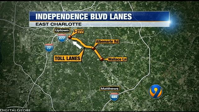 DOT plan to avoid Independence Blvd. traffic includes toll – WSOC TV