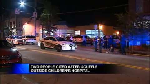 Scuffle outside Children's Hospital lands 2 people in trouble with ...
